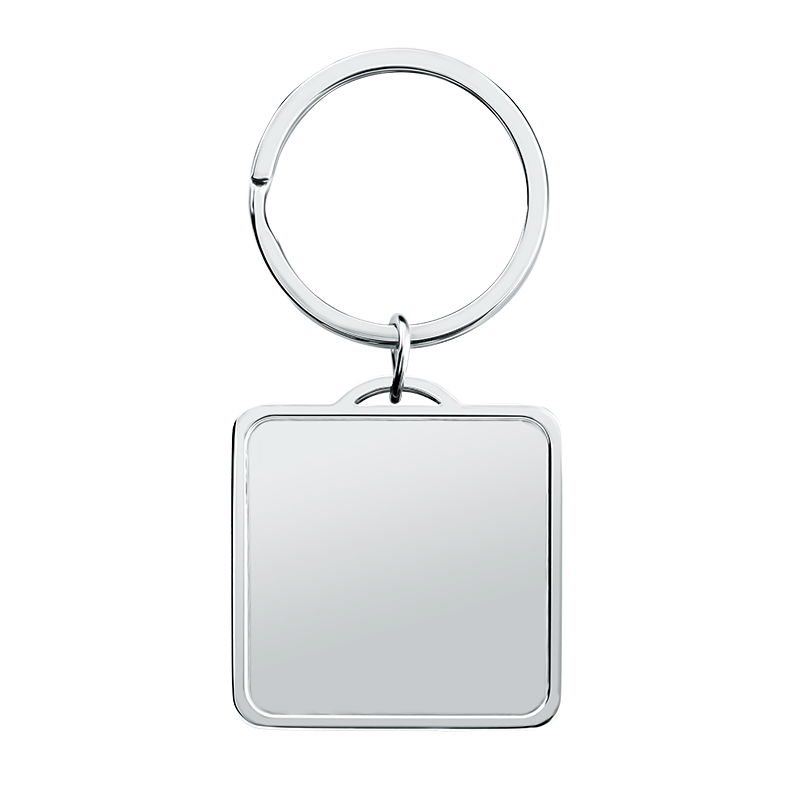 Personalised Luxury Square Keyring with Photo